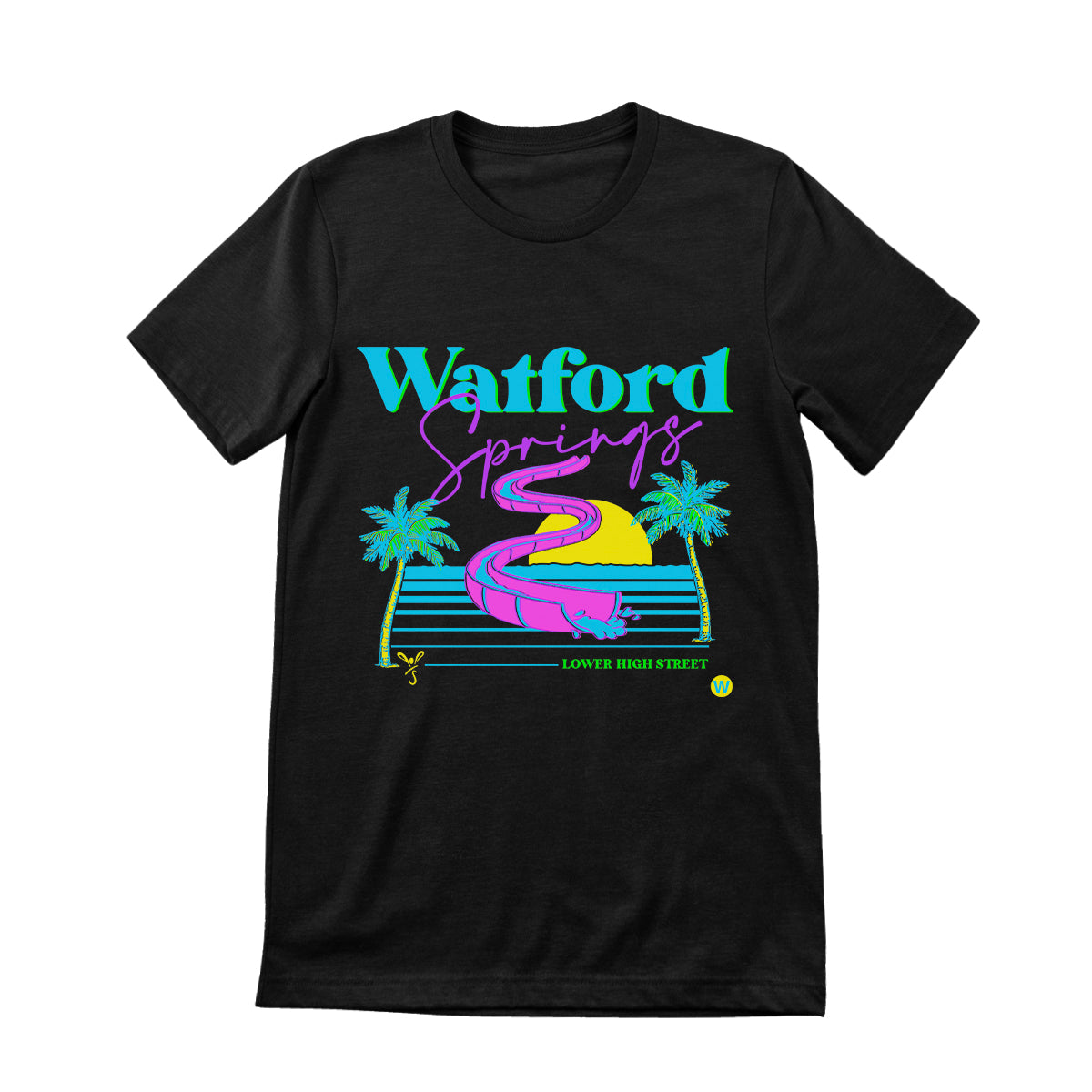 Watford Springs Tee (black) – Made in Watford